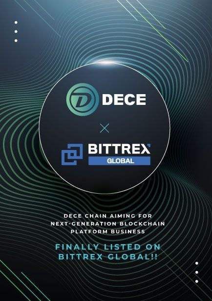 DECE Chain, 비트렉스 공식 상장