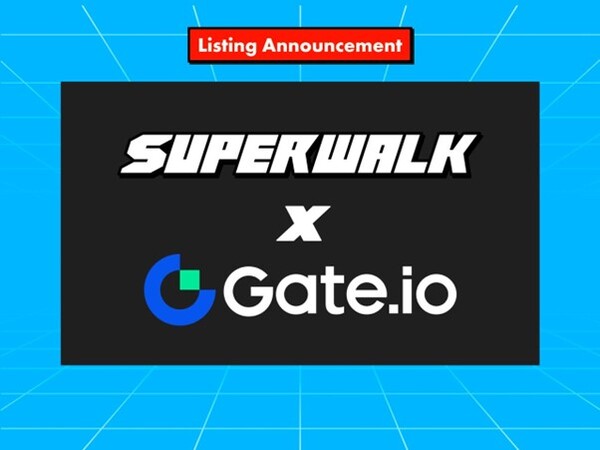 M2E 슈퍼워크(SuperWalk), Gate.io 첫 상장 발표