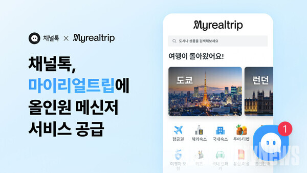 채널톡, 마이리얼트립에 서비스 계약… 여행 전화 상담률 70% 감소