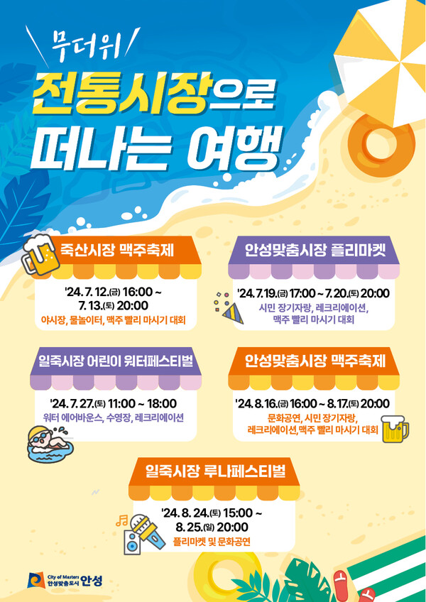 안성시, '무더위 전통시장으로 떠나는 여행' 행사 개최