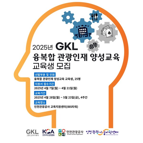 그랜드코리아레저(GKL), 융복합 관광 인재 양성과정 교육생 모집